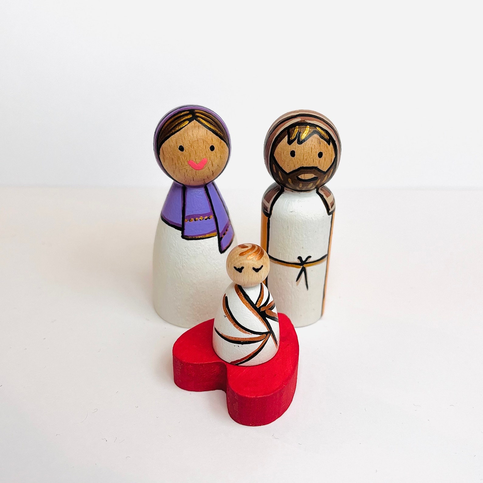 Christmas Nativity Set Jesus, Mary, Joseph, the Star & Angel. Christmas ...
