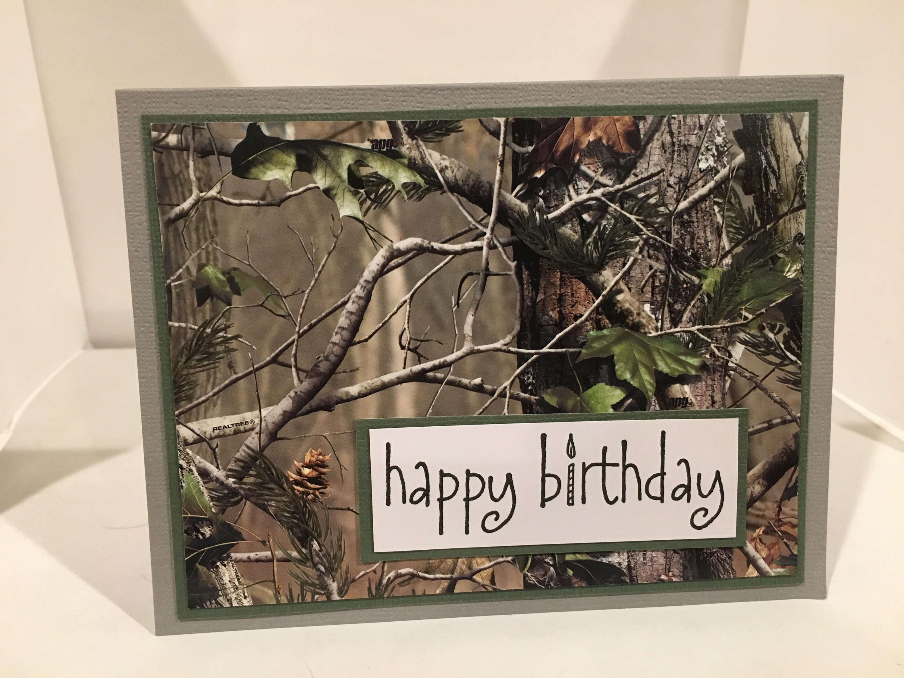 Happy Birthday Camo/ Hunting Card for the perfect hunter in | Etsy