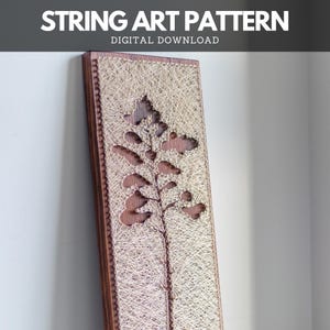 String Art Pattern - Pine Tree String Art Template Printable, DIY ...