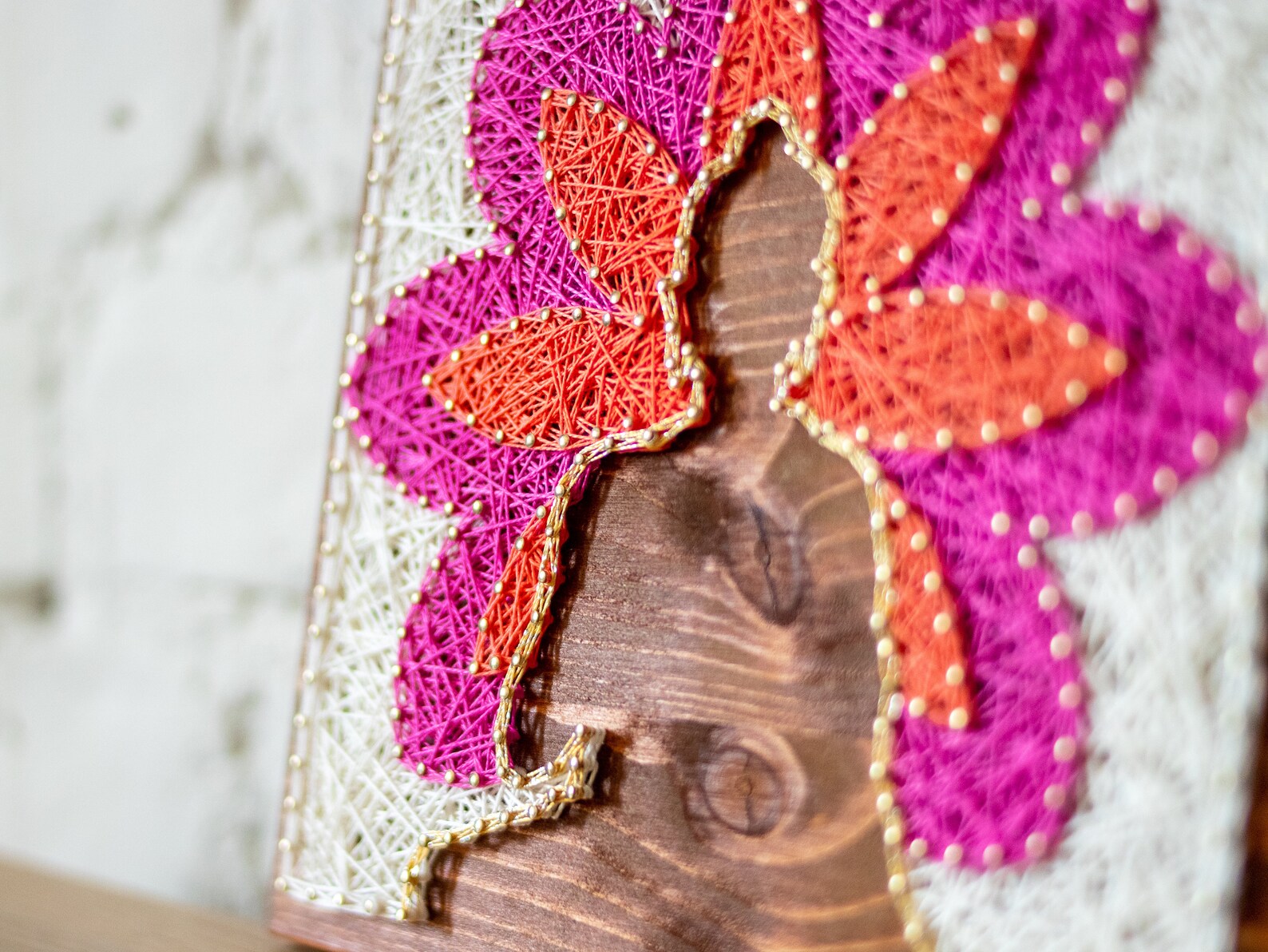 Buddha Wall Decor, Buddhism Inspired Lotus String Art Sign for Modern ...