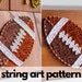String Art Pattern - American Football Ball Template - Etsy