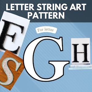 String Art Pattern Printable - Pattern, Template Tutorial for String ...