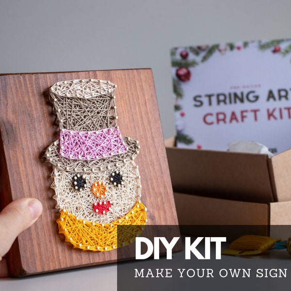 Snowman String Art - Etsy