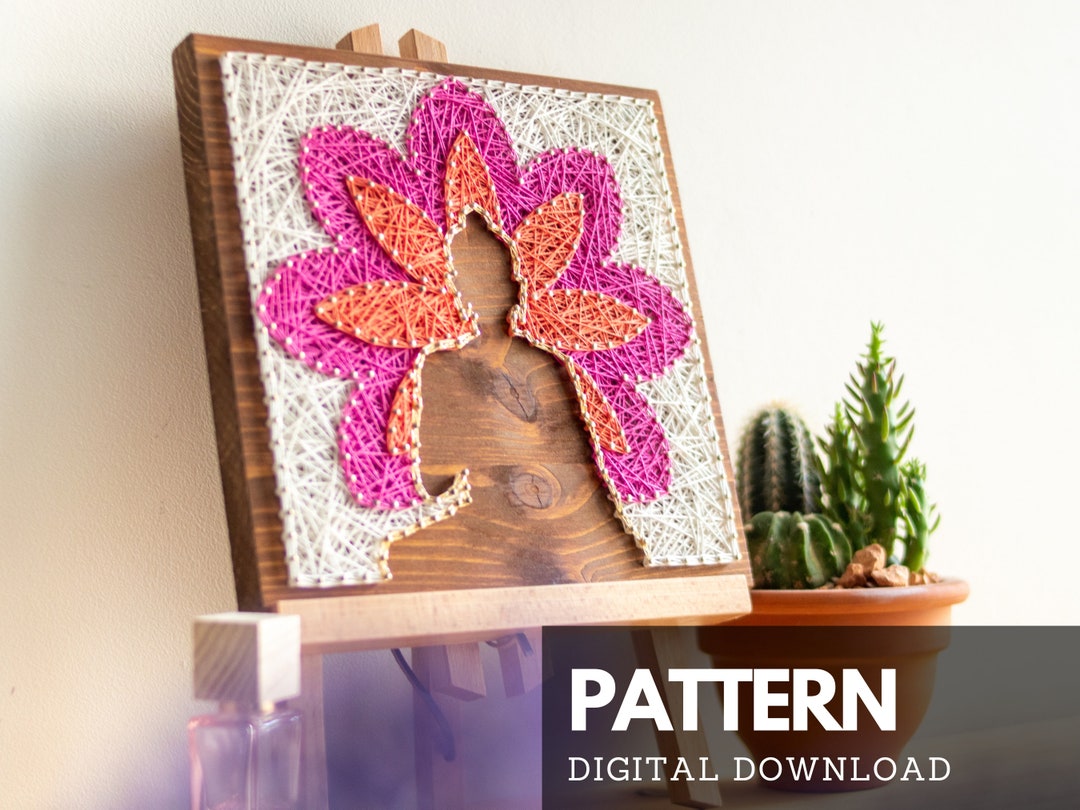 Buddha String Art Nail Template With Instructions - Etsy