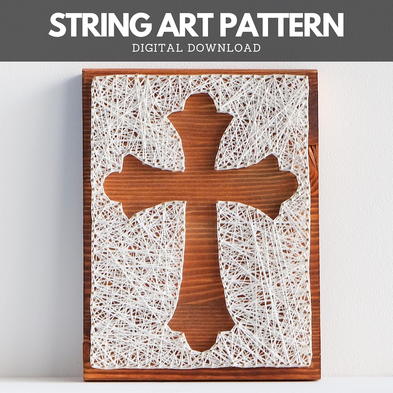 Cross String Art - Etsy