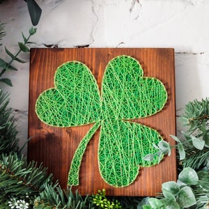 Shamrock Leaf String Art Wall Decor, Green St. Patrick's Day Decoration ...