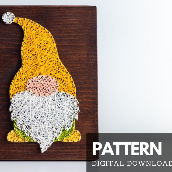 String Art Gnome Template - Etsy