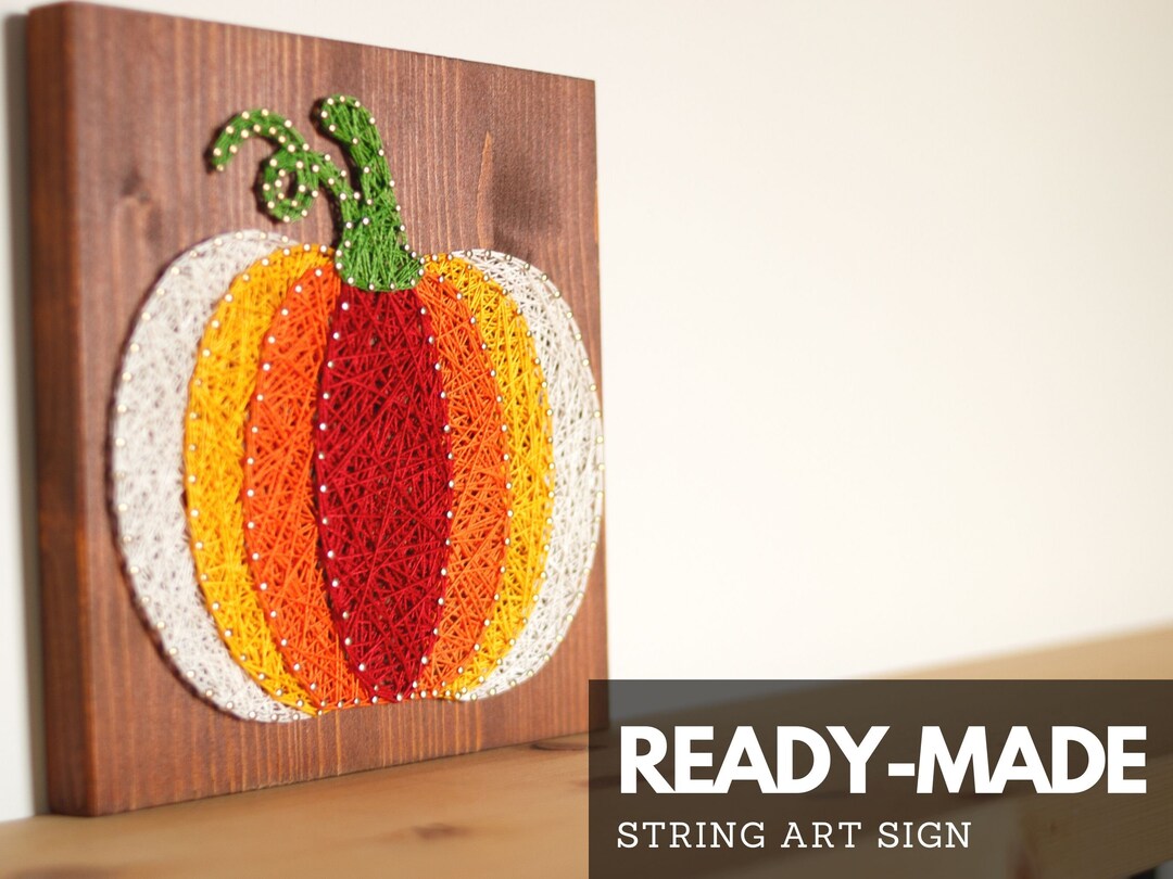 Pumpkin String Art Fall String Art Pumpkin Decor Pumpkin - Etsy