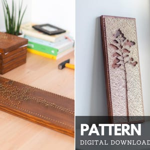 String Art Pattern - Pine Tree String Art Template Printable, DIY ...
