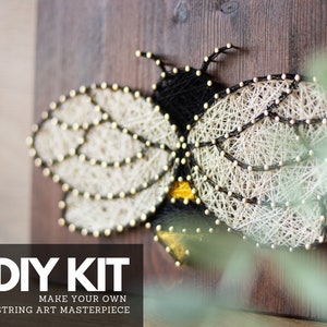 Bee String Art Kit Crafts for Adults Craft Kit Bee Decor - Etsy