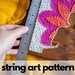 String Art Pattern Printable - Buddha and Lotus DIY String Art Pattern ...