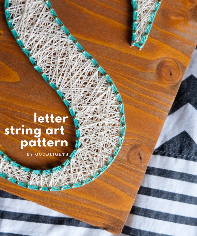 String Art Pattern Printable Pattern Template Tutorial for - Etsy