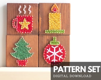 String Art Pattern & Instructions christmas - Etsy