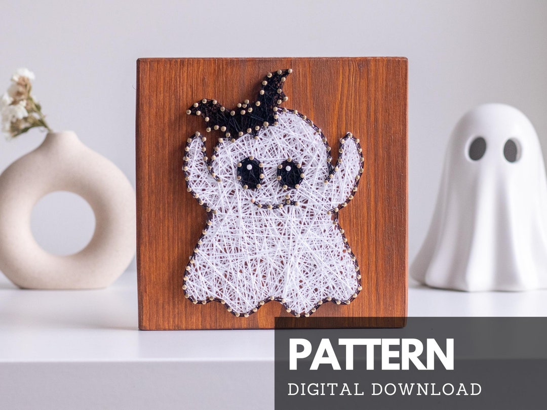 String Art Pattern for Cute Ghost Decor Digital Download - Etsy