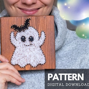 String Art Pattern for Cute Ghost Decor Digital Download - Etsy