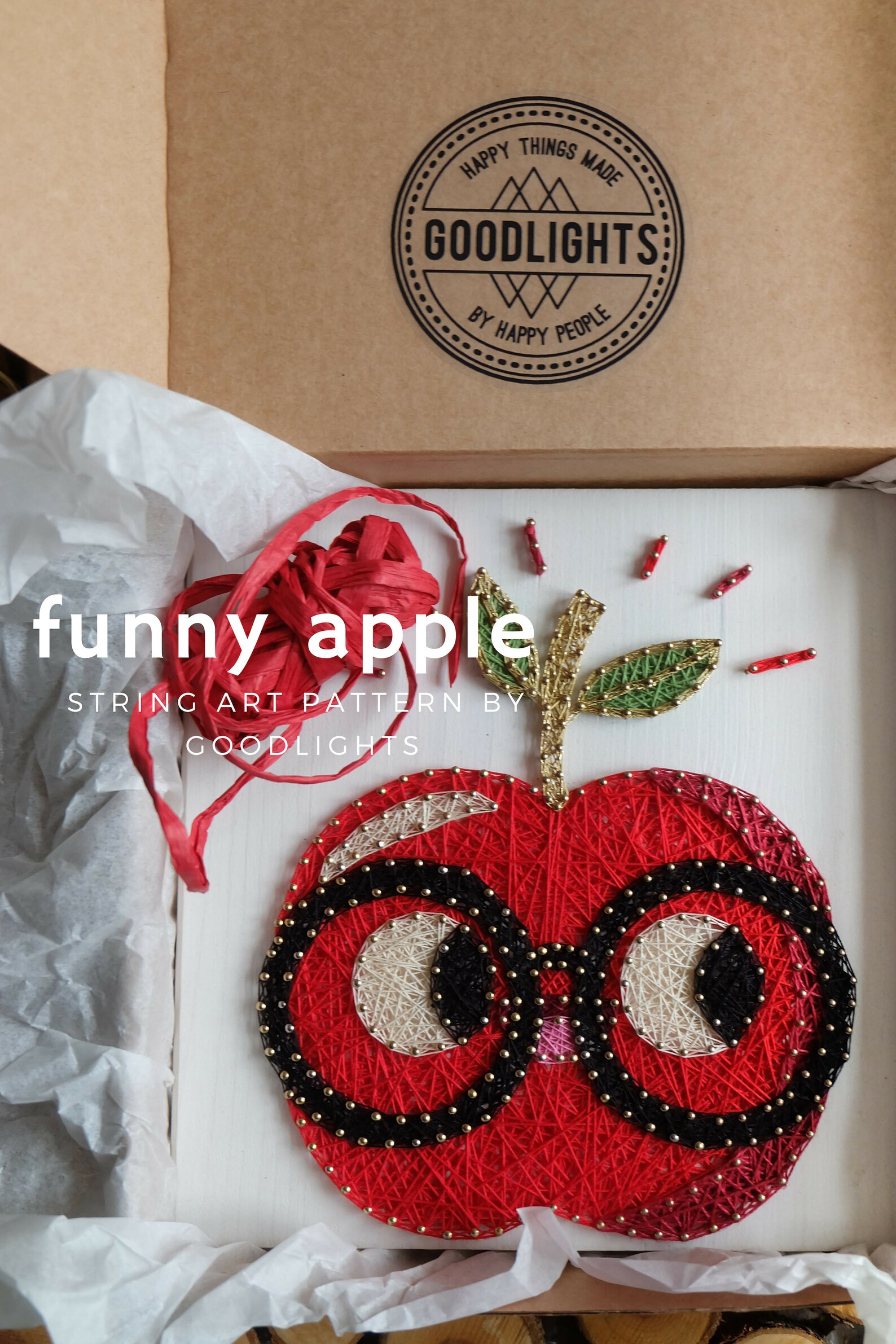 Teacher Appreciation Apple String Art Pattern Printable Apple DIY ...