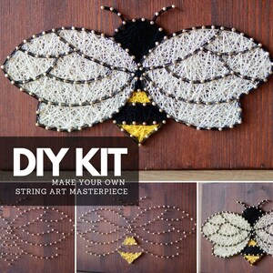 Bee String Art Kit, Crafts for Adults, Craft Kit, Bee Decor, Bee ...