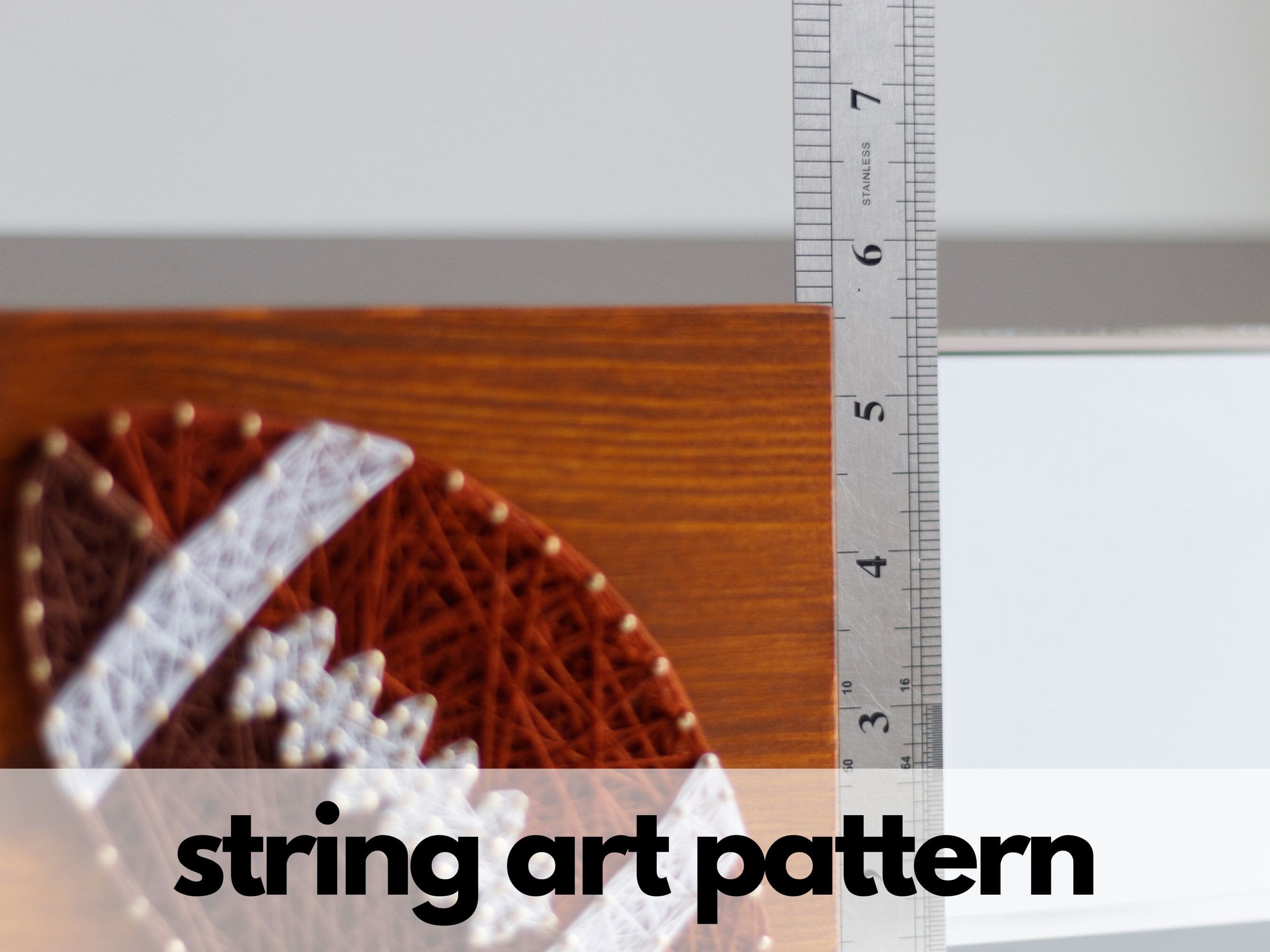 String Art Pattern - American Football Ball Template - Etsy