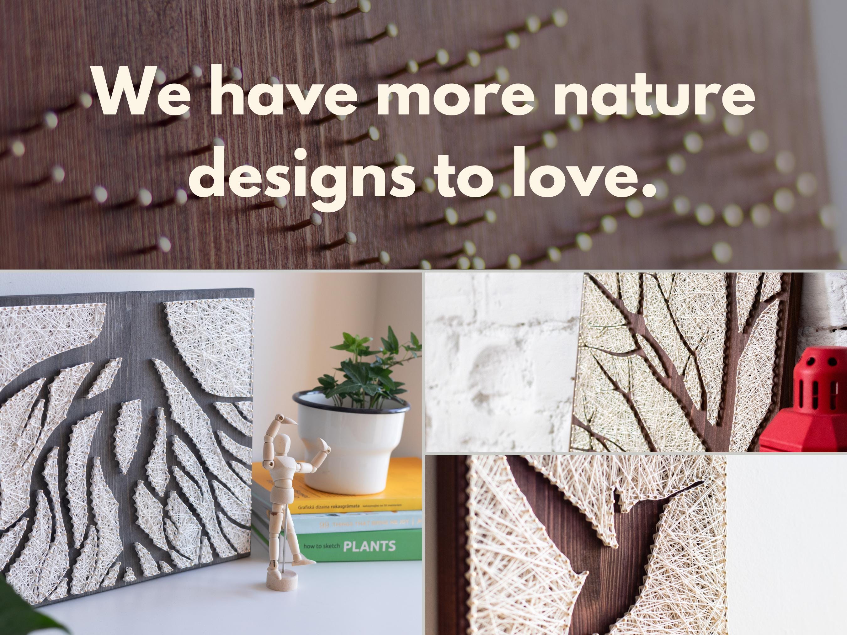 String Art Pattern - Narrow Pine Tree Silhouette Template - Etsy
