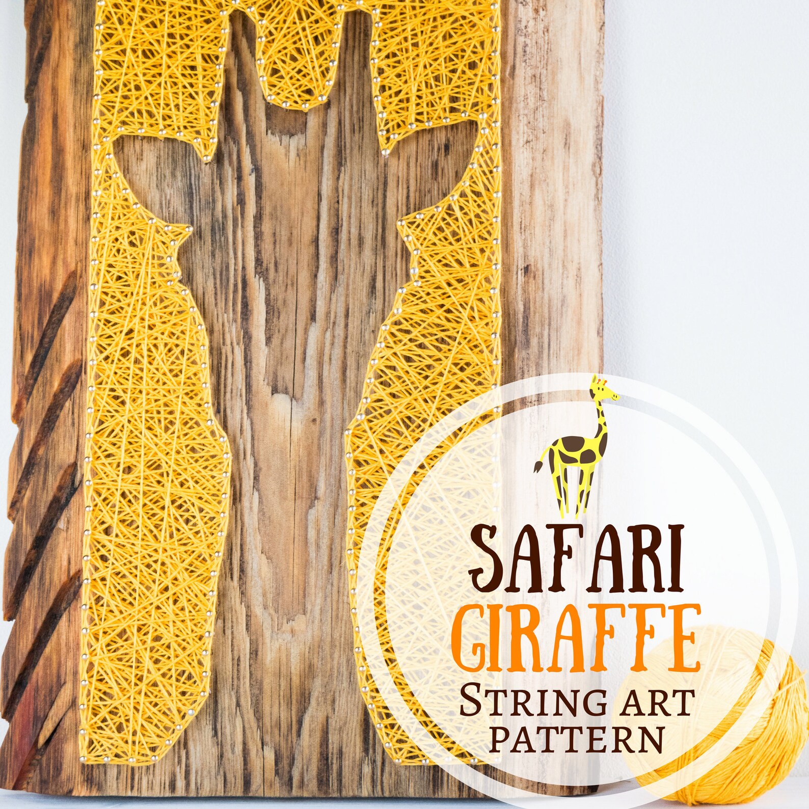 Giraffe Silhouette String Art Pattern Printable Giraffe DIY - Etsy