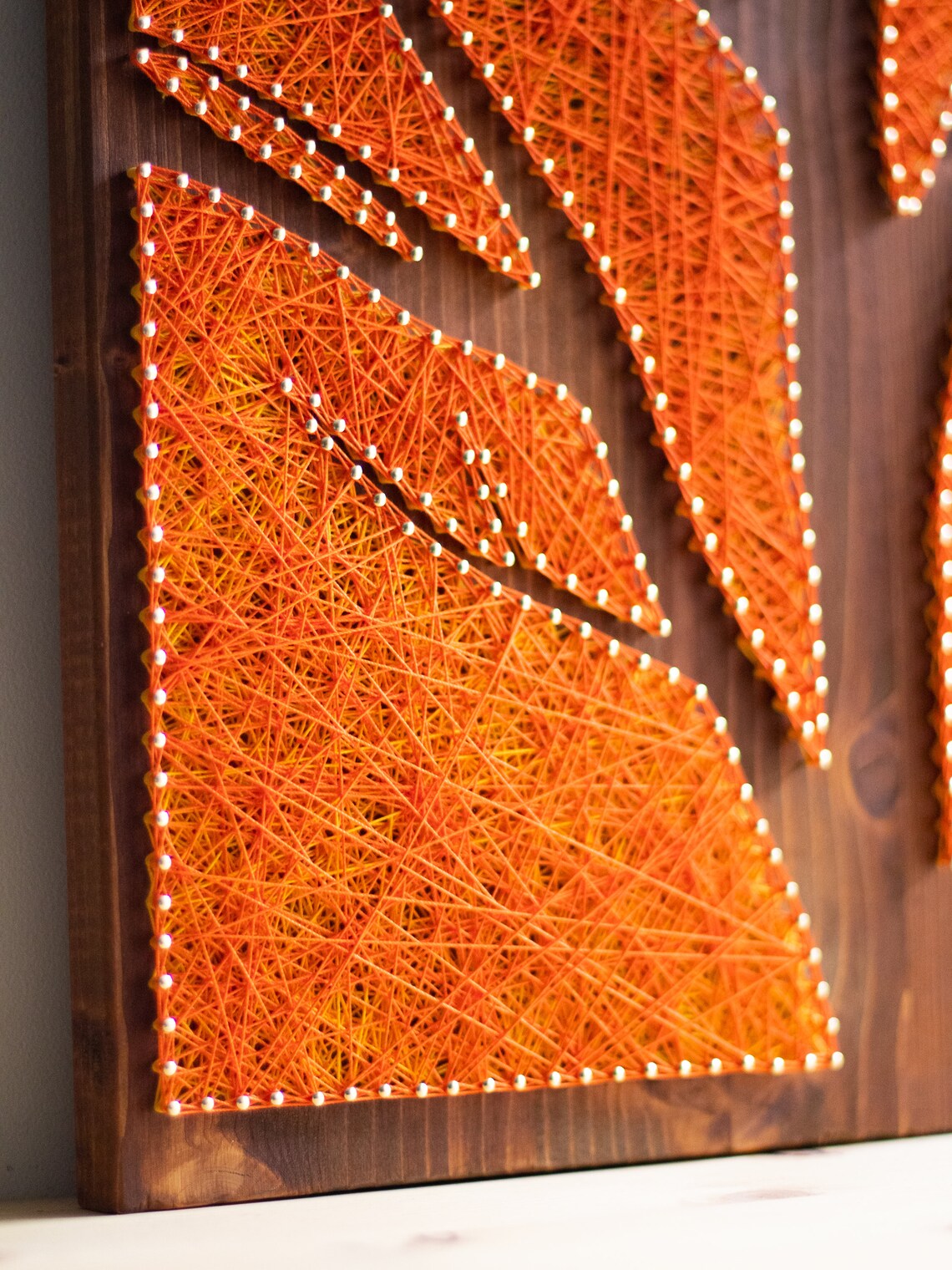 Tree string art silhouette modern minimalist wall decoration | Etsy