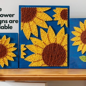 Sunflower DIY String Art Pattern - String Art Template Printable ...