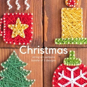 String Art Pattern Printable - 5 Simple Christmas String Art Patterns ...