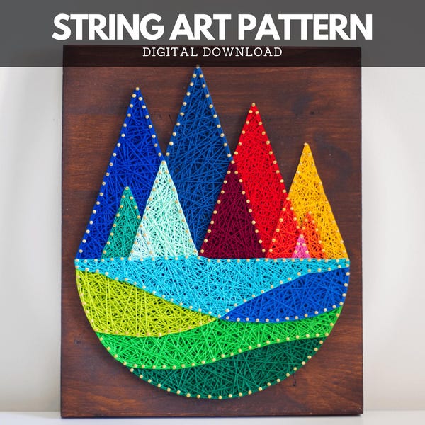 Mountain String Art - Etsy