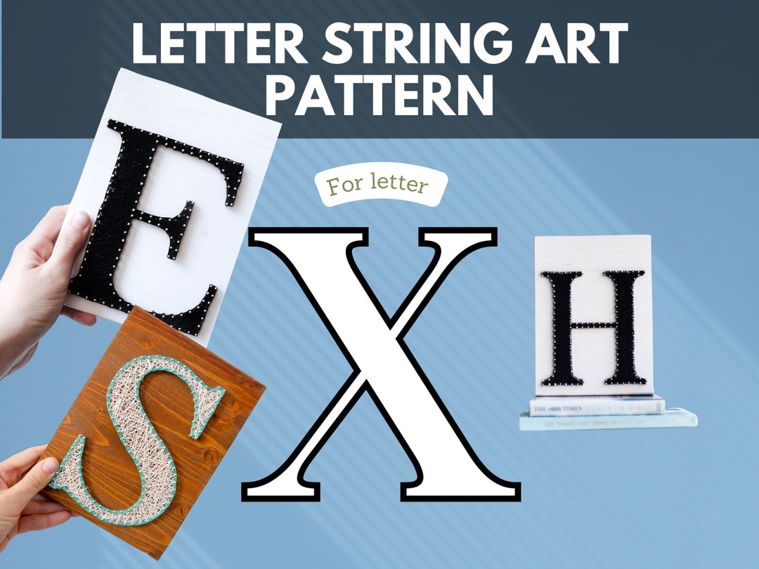 String Art Pattern Printable - Pattern, Template Tutorial for String ...