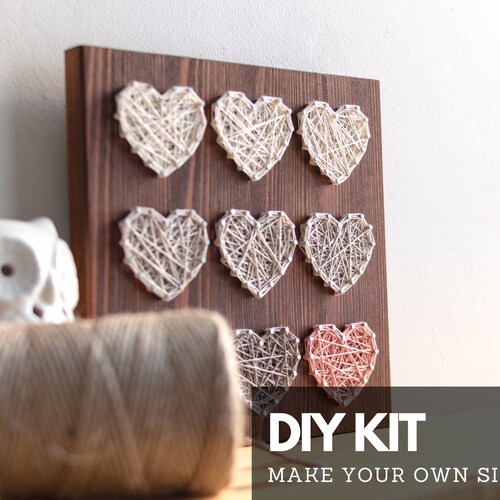 Cactus String Art DIY Kit for Adults and Kids With Cactus and - Etsy