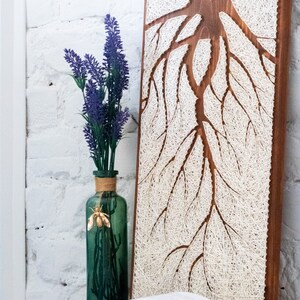 Tree Root String Art Silhouette Minimalist Wall Decoration, String Art ...