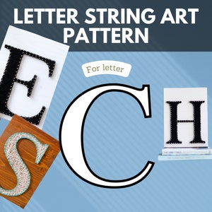 String Art Pattern Printable - Pattern, Template Tutorial for String ...