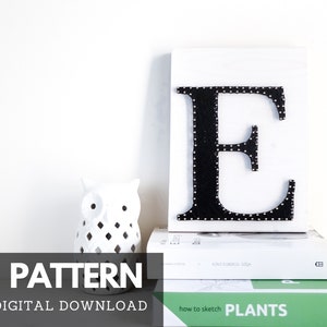 String Art Pattern Printable - Pattern, Template Tutorial for String ...