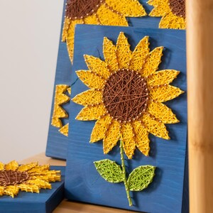 Sunflower DIY String Art Pattern - String Art Template Printable - Spring String Art Pattern ...