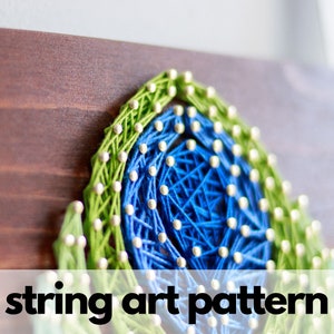 Peacock DIY String Art Pattern - String Art Template Printable ...