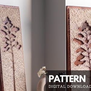 String Art Pattern - Pine Tree String Art Template Printable, DIY Minimalist Wall Decor, Tree ...