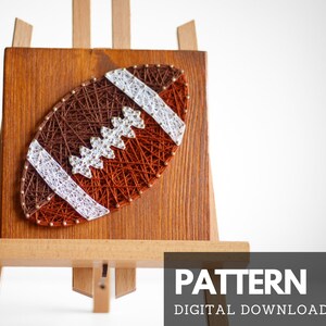 String Art Pattern - American Football Ball Template - Etsy