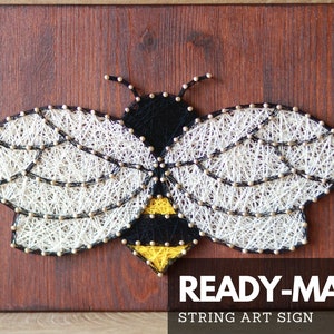 Bee Insect String Art Wall Decor, Great Farmhouse Beehive Tiered Tray ...