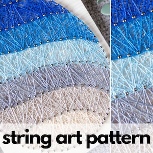 Easter Egg String Art Pattern Printable - Easter Egg DIY String Art ...