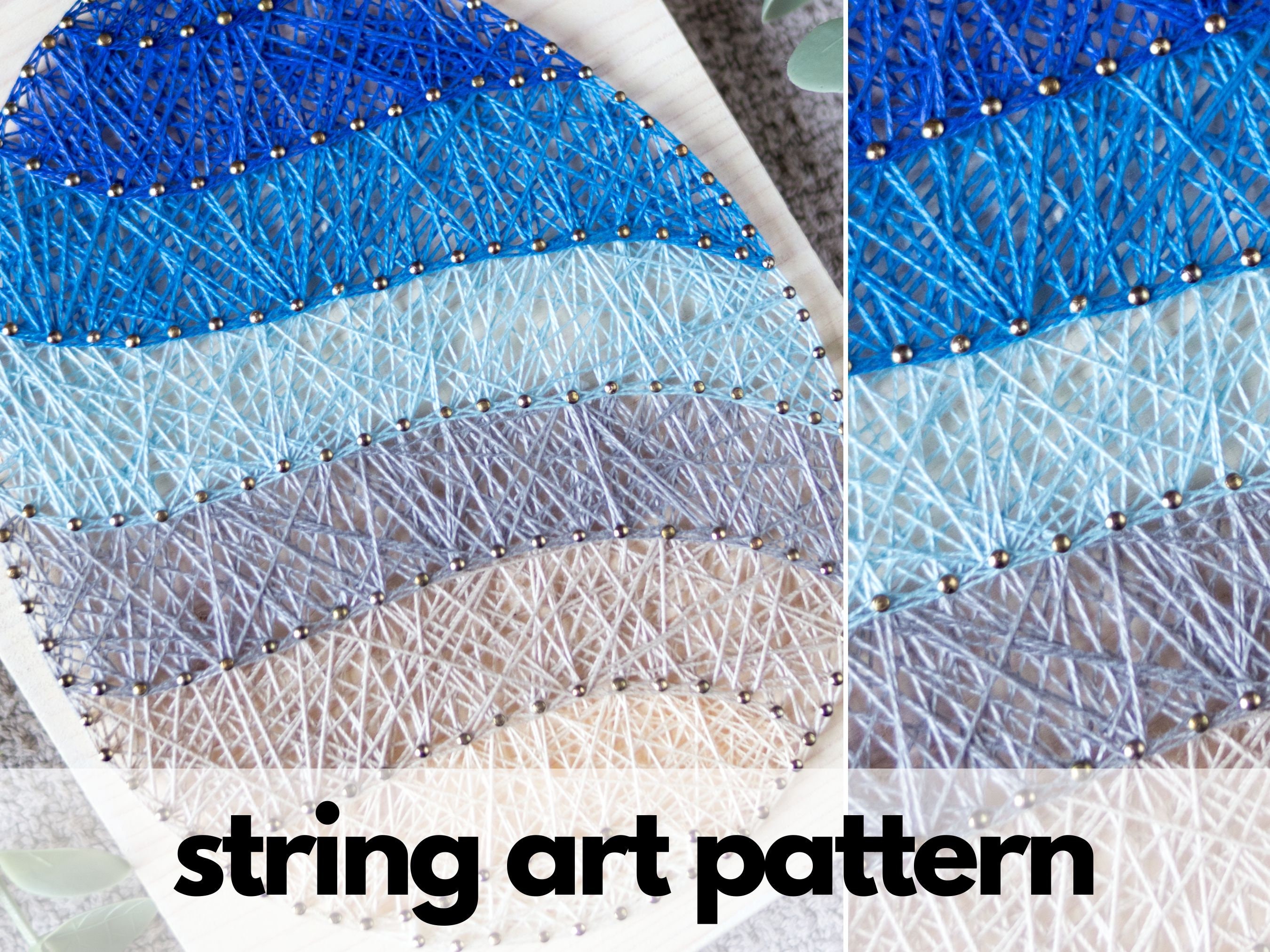 Easter Egg String Art Pattern Printable Easter Egg DIY - Etsy