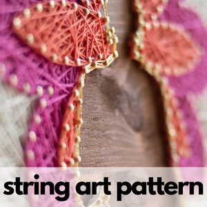 String Art Pattern Printable - Buddha and Lotus DIY String Art Pattern ...