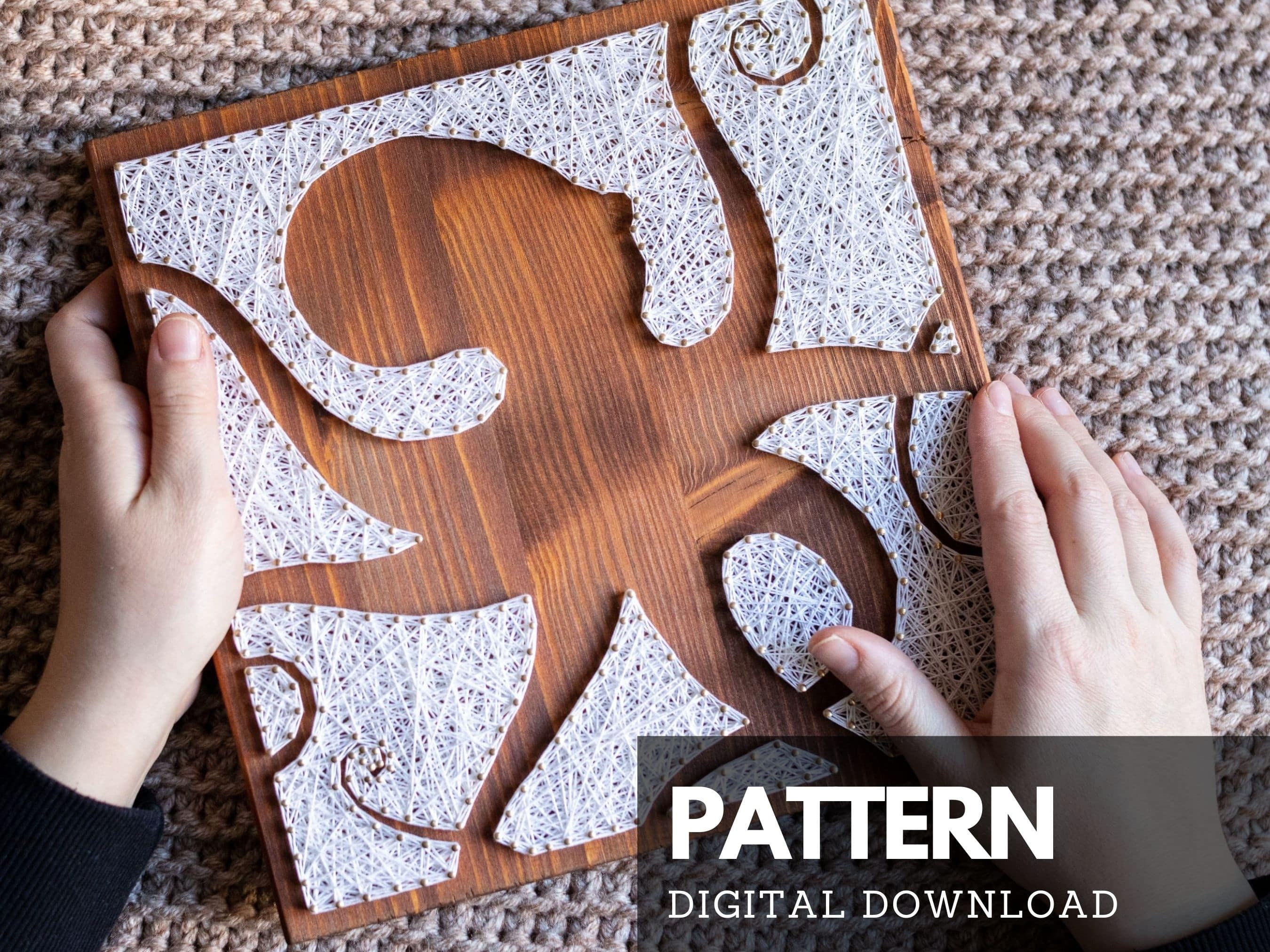 Octopus String Art Pattern Printable Octopus Silhouette - Etsy Australia