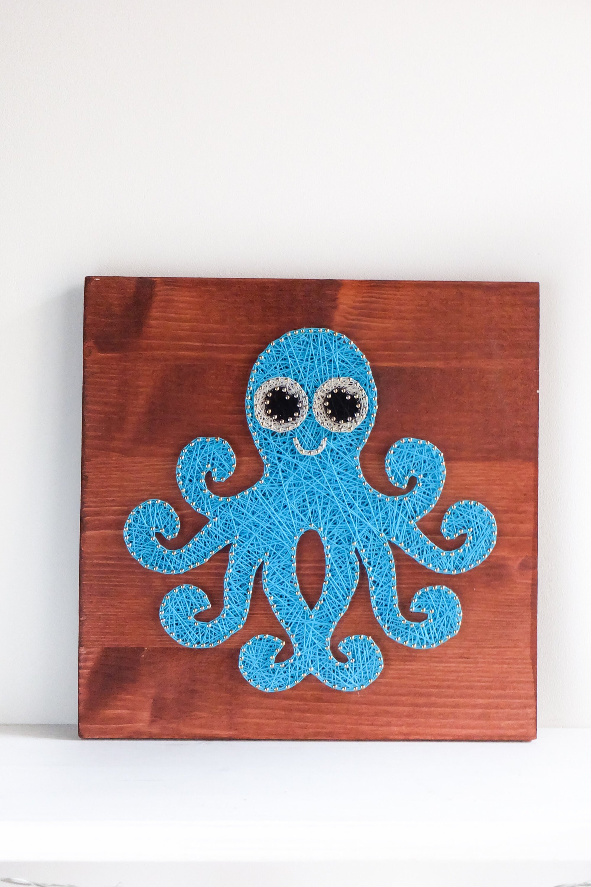 Octopus String Art Decor Smiling Octopus Nautical Wall - Etsy UK