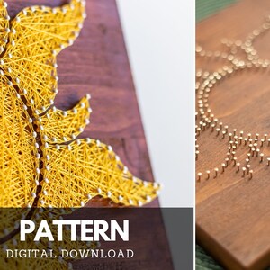Sun String Art Pattern With Instructions and Tips, Celestial Sun ...