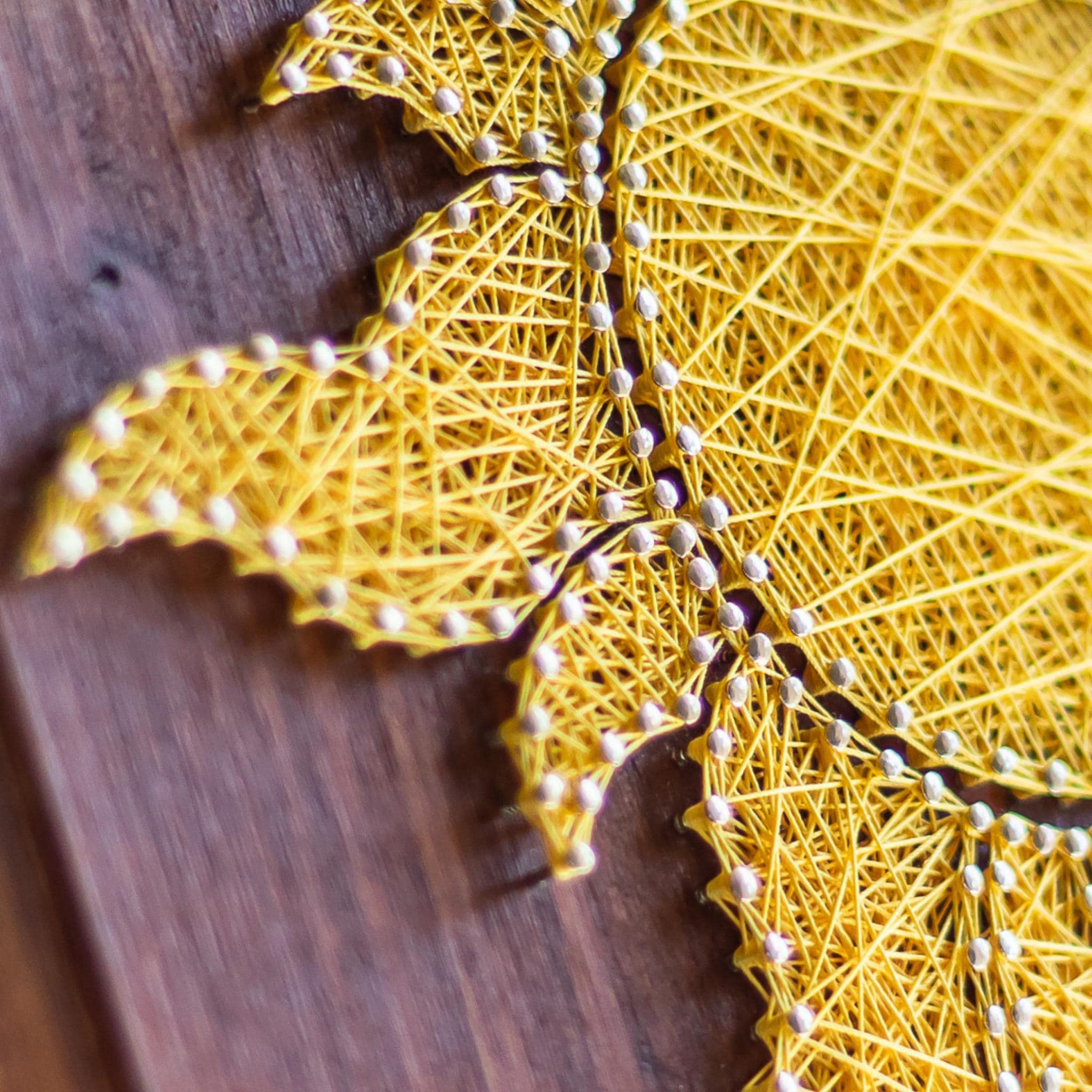 Sun String Art Pattern: Celestial DIY Template & Tutorial (PDF Download ...