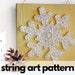 Christmas Snowflake String Art Pattern With Instructions With - Etsy