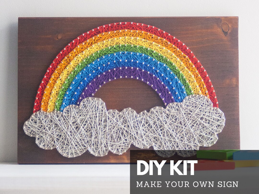 Rainbow String Art Do It Yourself Craft Kit for Adults - Craft the ...