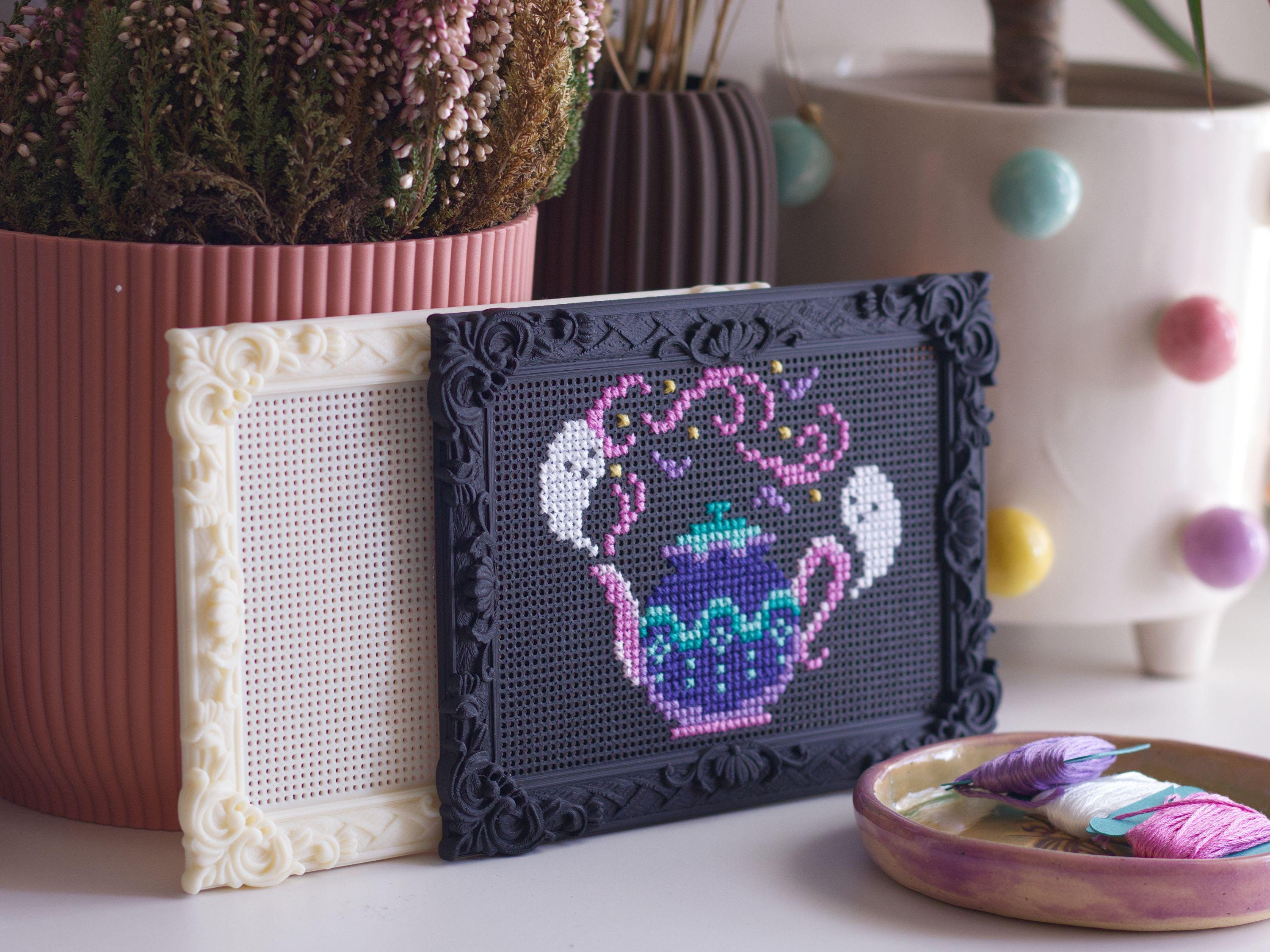 Cross Stitch Frame – Perforated Embroidery Display Frame, Hoop Art ...