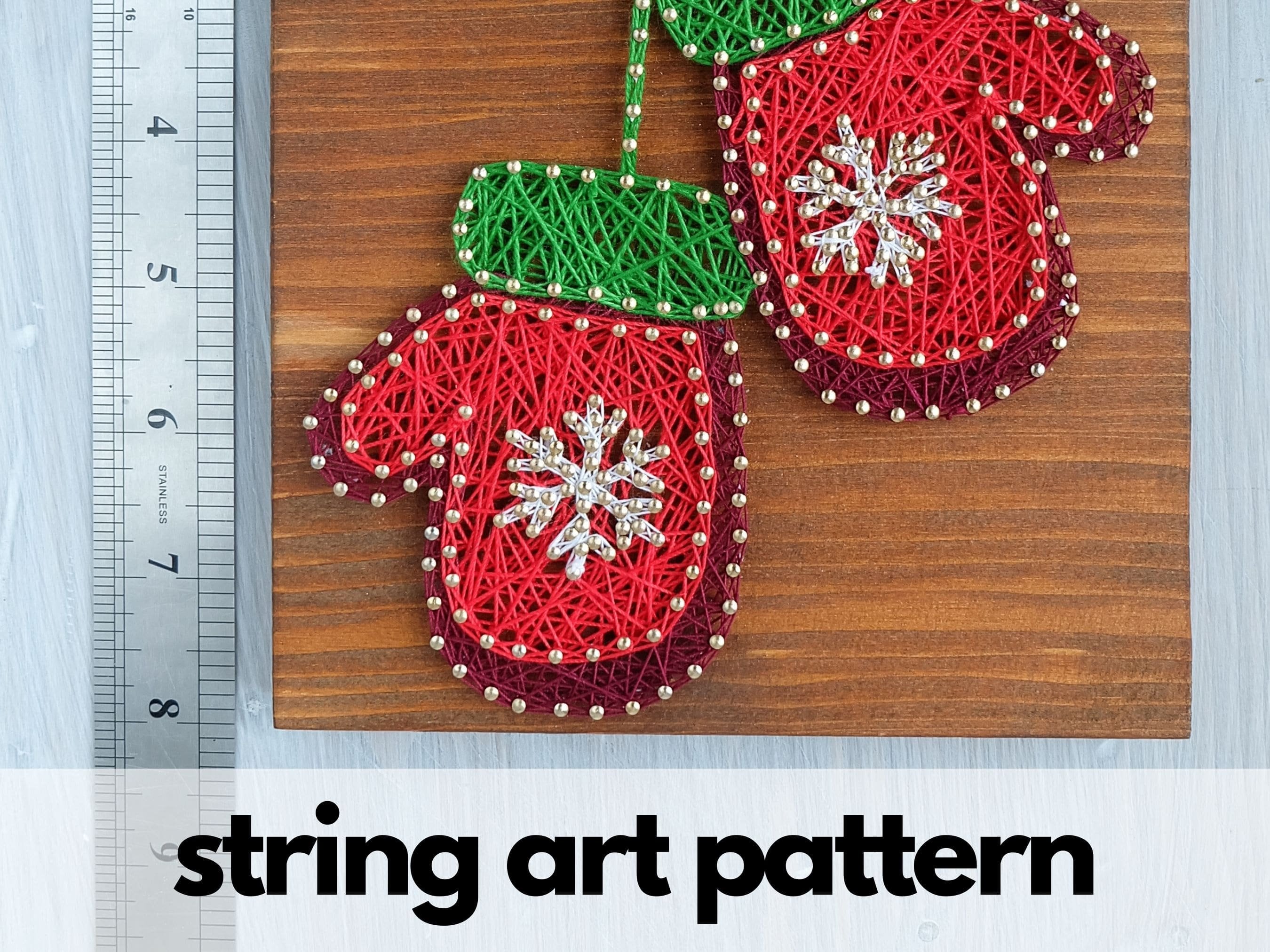String Art Mittens