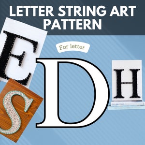 String Art Pattern Printable - Pattern, Template Tutorial for String ...